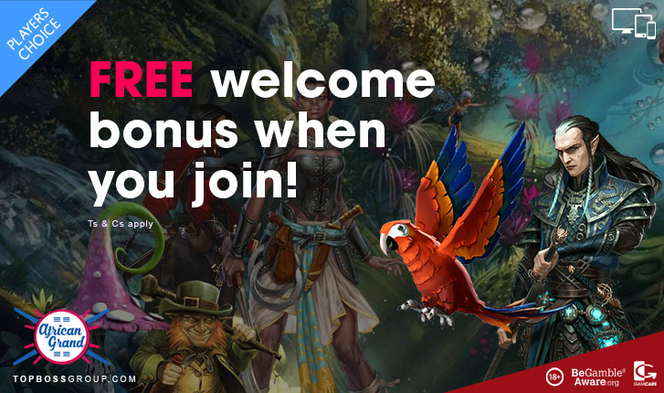 African Grand Casino 25 Cash Spins for Free | Topboss Group 🎰