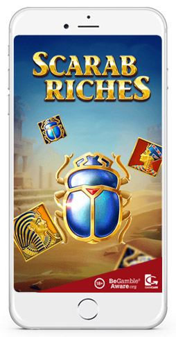 Scarab Riches Slot with Random Wilds Feature - Topboss Group 🎰