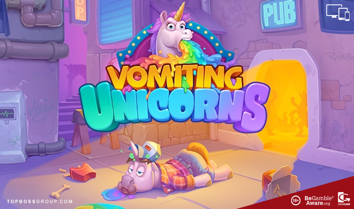 Vomiting Unicorns Slot - Win up to 10000x your Bet - Topboss Group 🎰