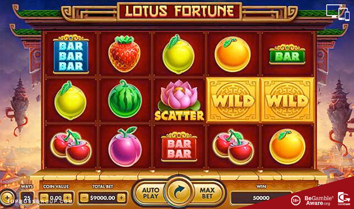 Lotus Fortune Slot with Cluster Pays - Topboss Group 🎰